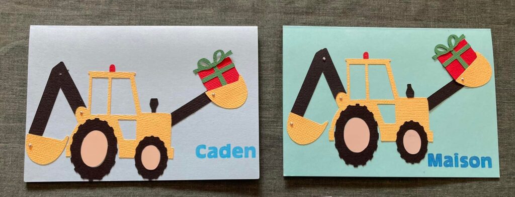 Excavator , digger card - Paper Craft Creations by Janine