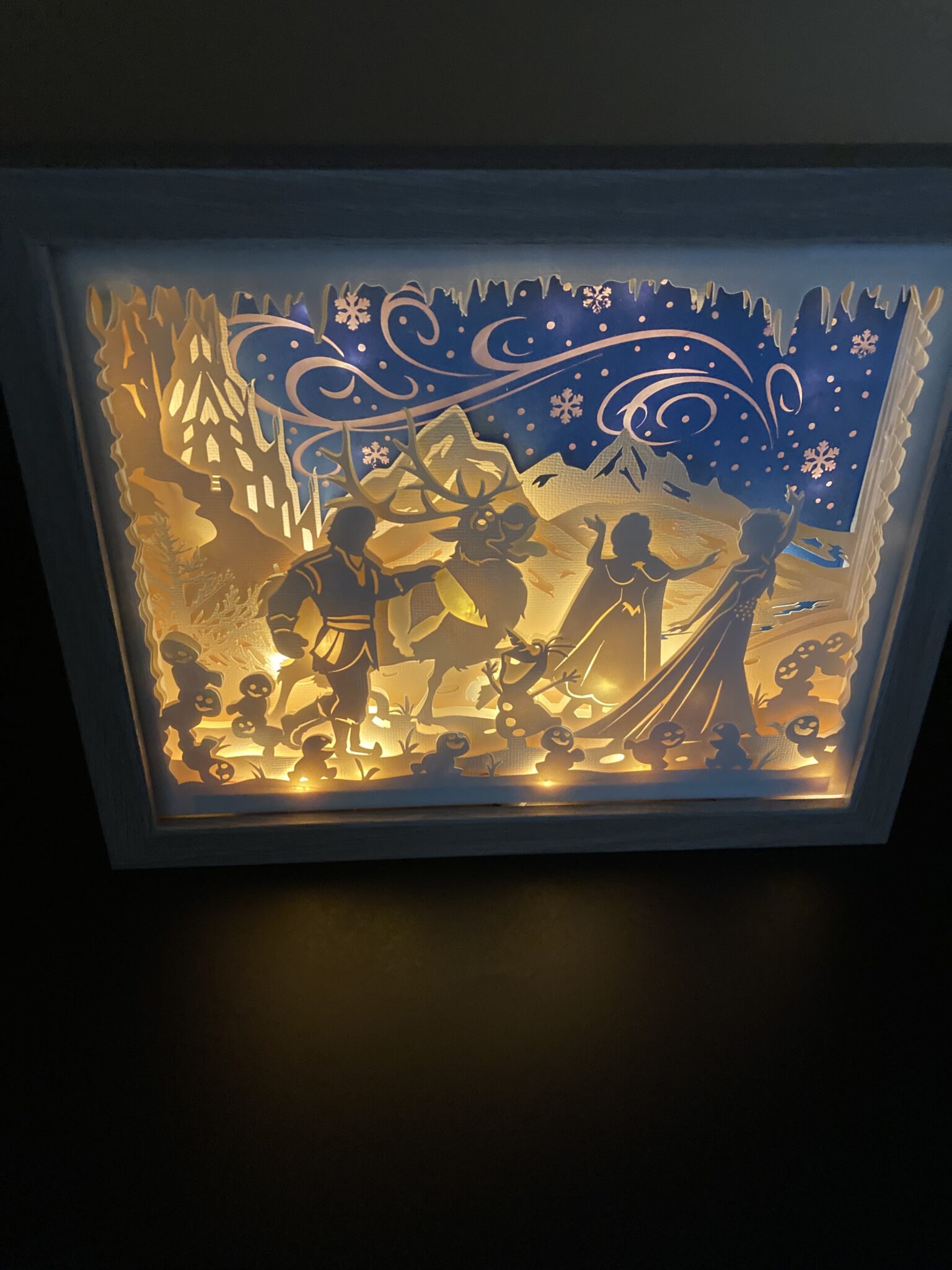 Frozen shadow box - Paper Craft Creations by Janine