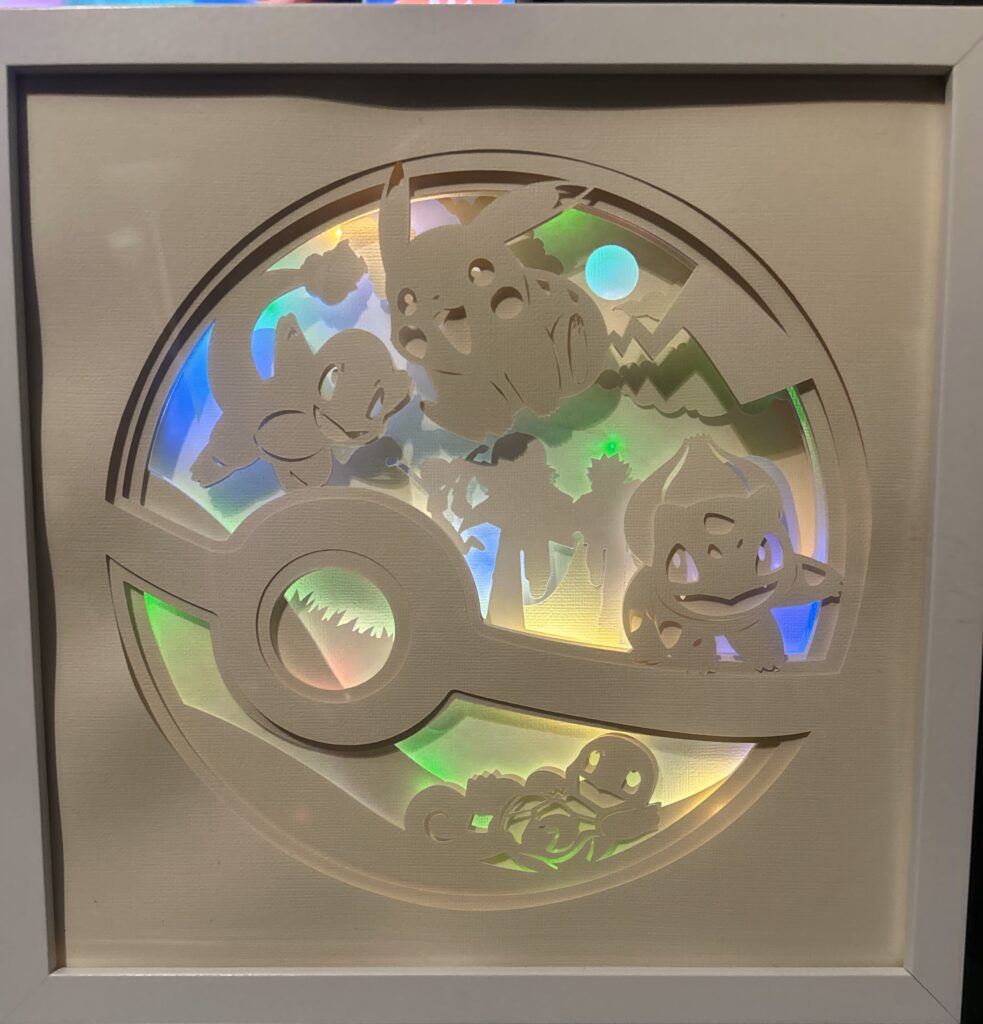 Pokemon Shadow box - Paper Craft Creations by Janine